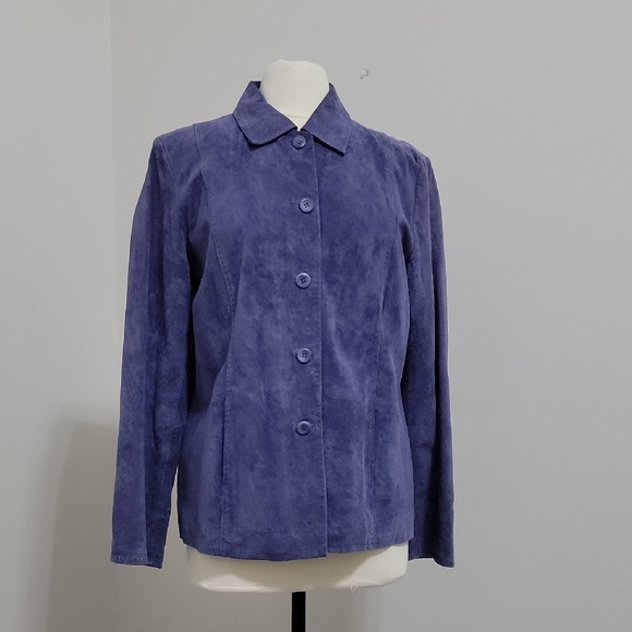 Pendleton | Jackets & Coats | Vintage Pendleton Leather Suede Purple ...